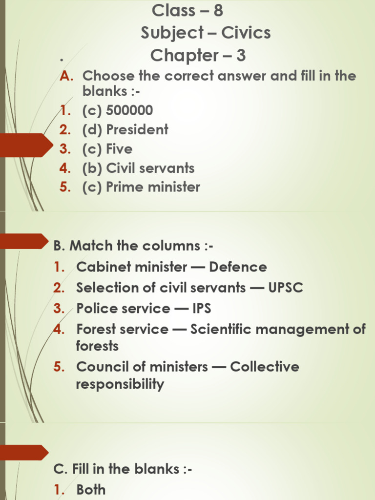 3892chapter 3 Civics Class 8 | PDF | Government | Governance