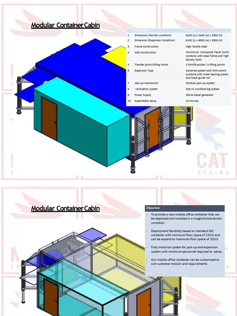 Proposal Modular Container Rev 2 | PDF | Manufactured Goods