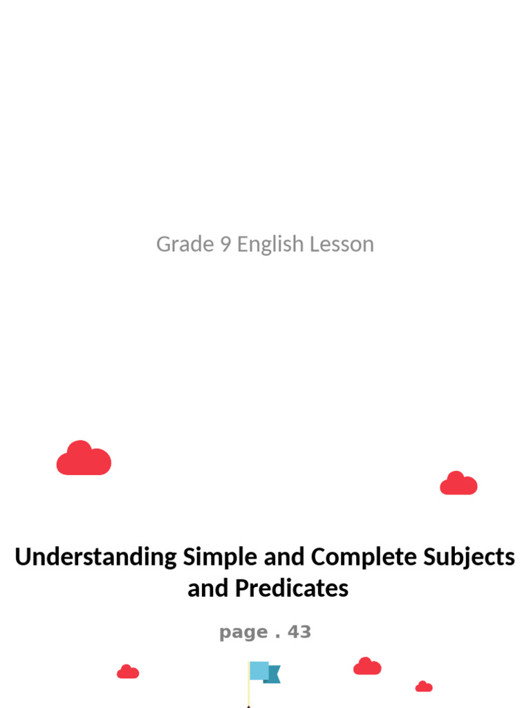 Understanding Subjects and Predicates | PDF | Subject (Grammar ...