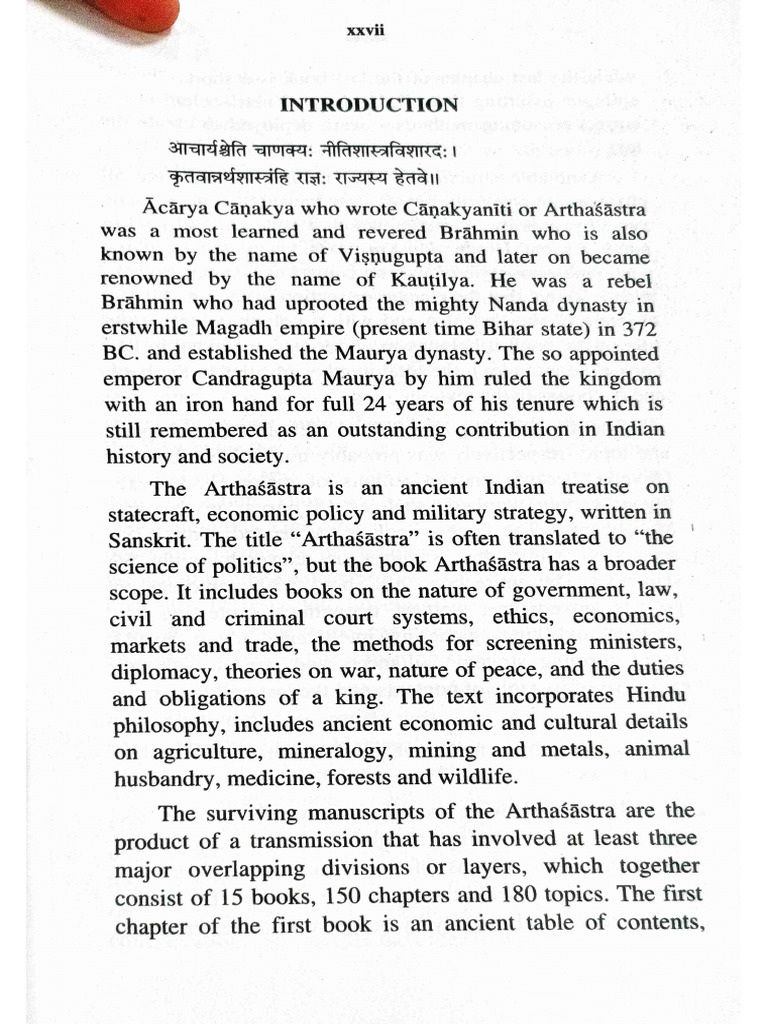 Arthashastra Introduction | PDF