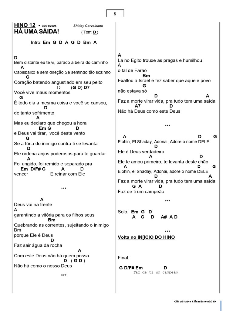 Única Saída | PDF | Deus
