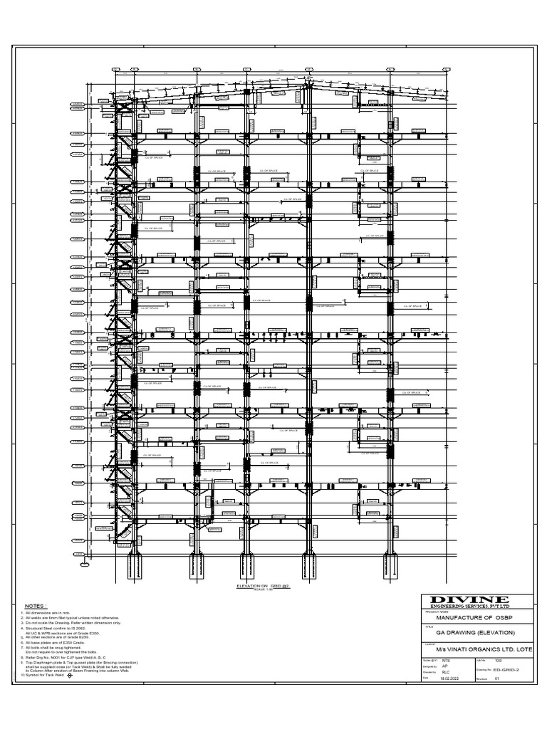 25 - ELEVATION OF GRID @2 - Rev 01-Model | PDF