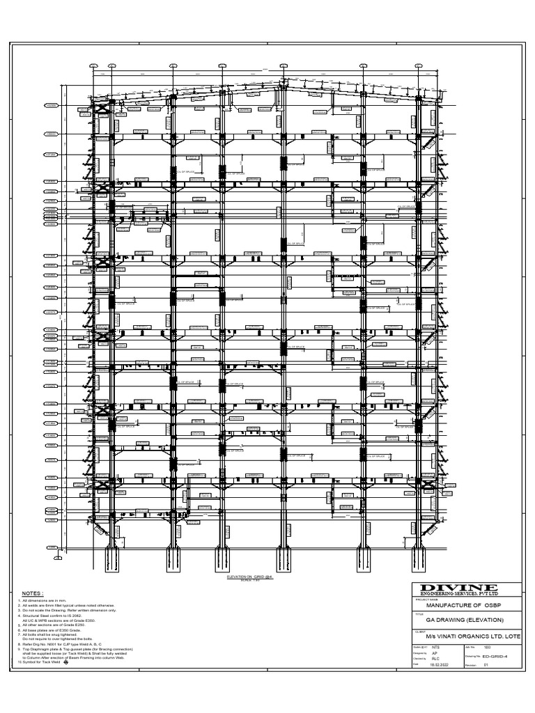 23 - ELEVATION OF GRID @4 - Rev 01-Model | PDF