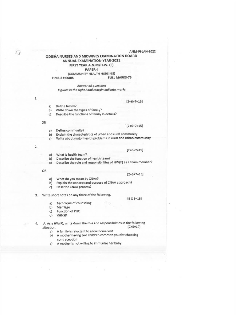 Anm Annual Supple 2021 - 22 - Questions | PDF