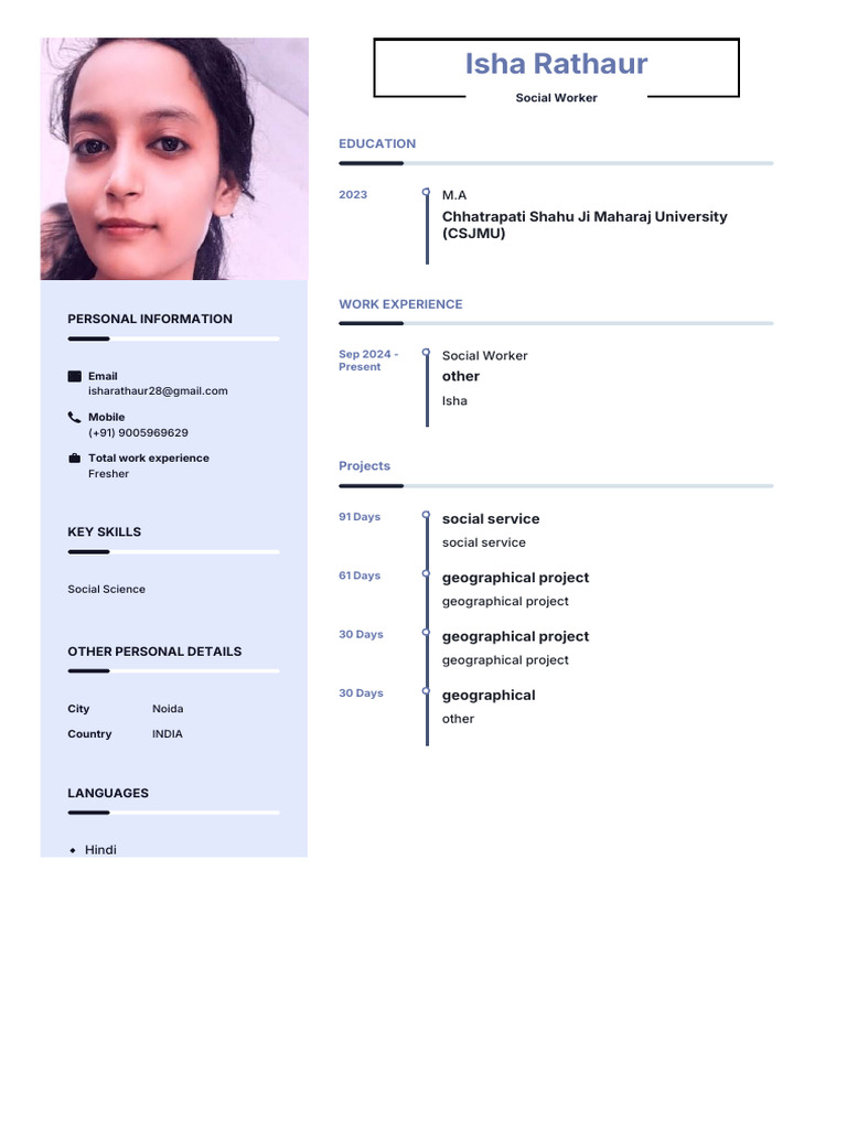 Naukri Isha Rathaur | PDF