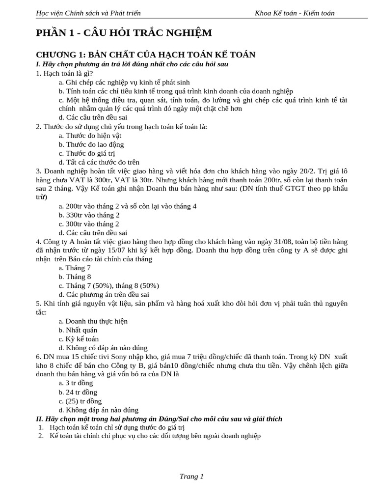 Bài tập NLKT | PDF