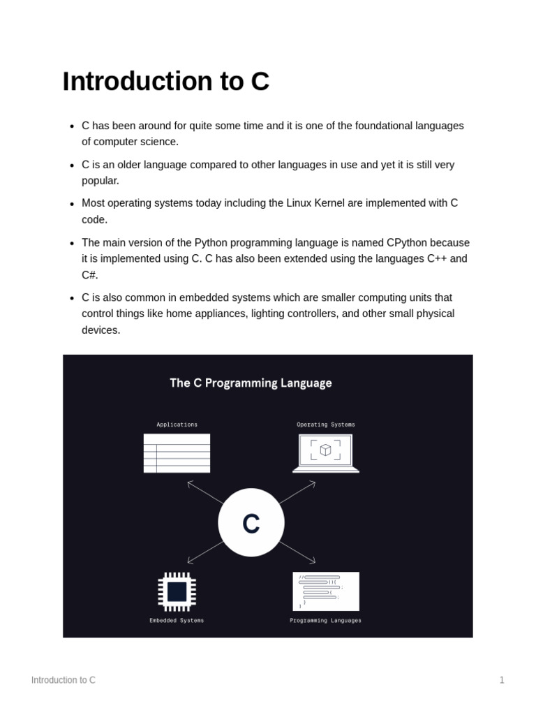 1. Introduction_to_C | PDF | C (Programming Language) | Letter Case
