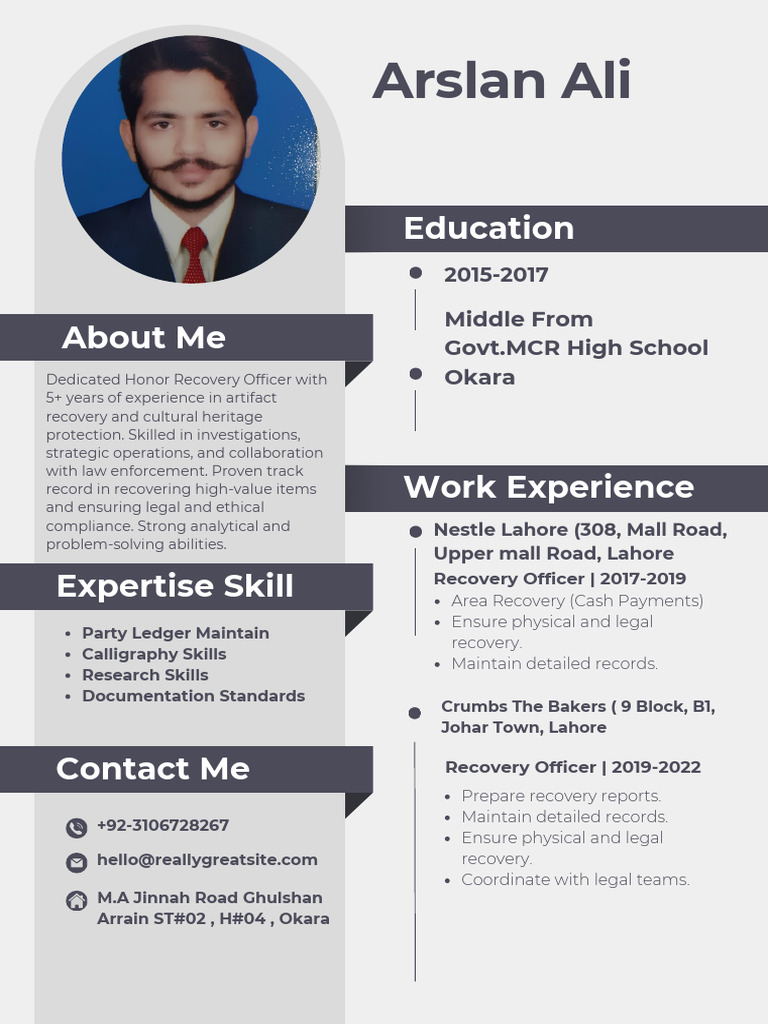 Arslan Ali Cv | PDF