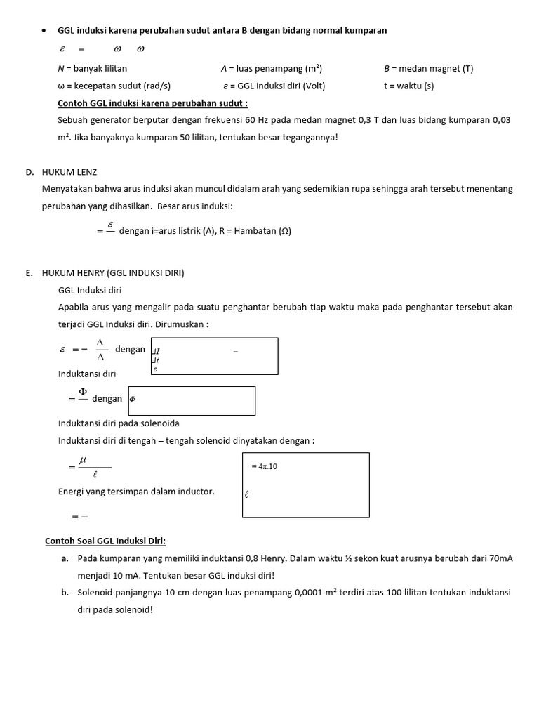 GGL Induksi dan Transformator dalam Fisika | PDF