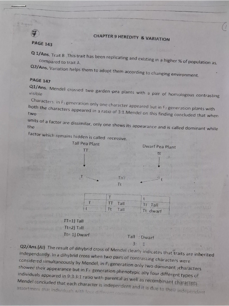 Biology Chapter 9 | PDF