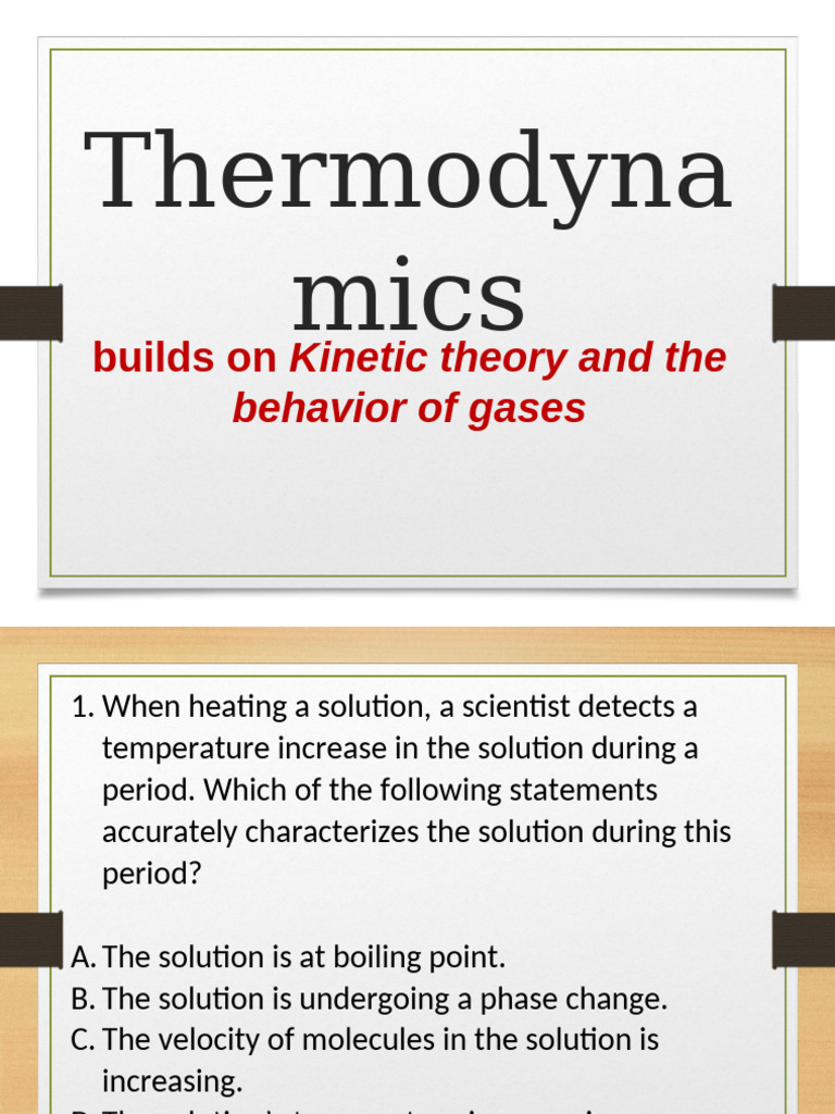 Thermodynamics Part 2 | PDF | Heat | Gases