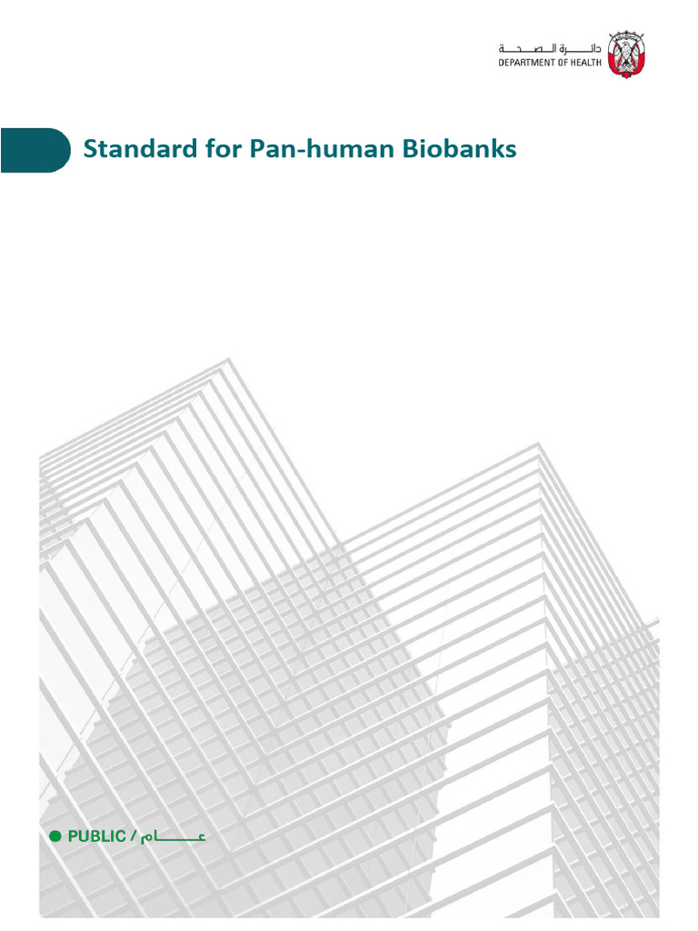 Standards For Pan Human Biobanks | PDF | Pathology