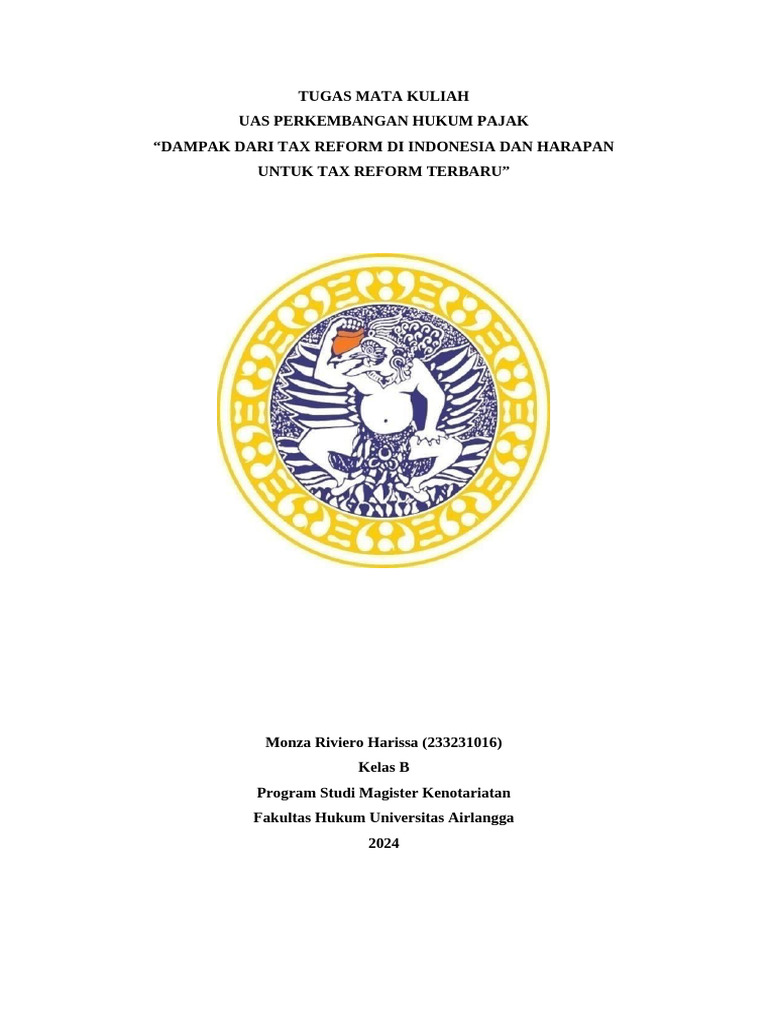 Tugas Makalah UAS Pajak | PDF