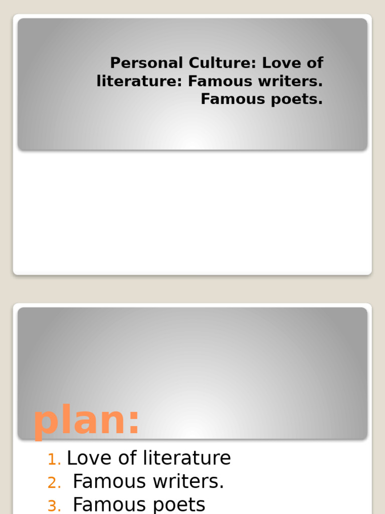 Lesson8. Personal Culture | PDF