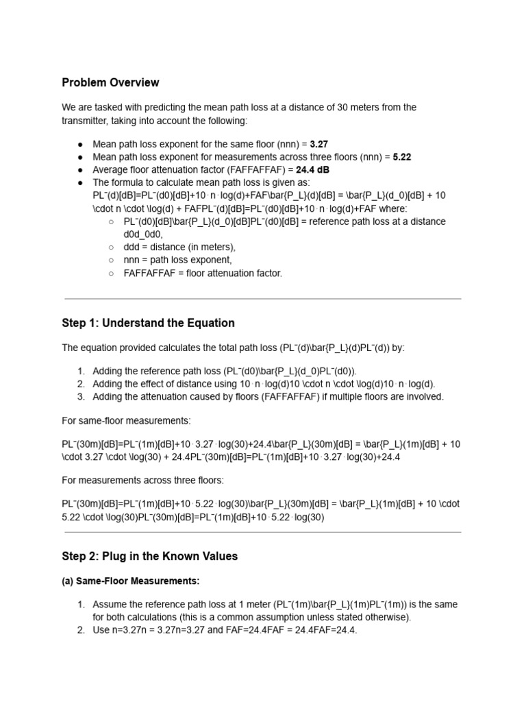 Problem Overview | PDF