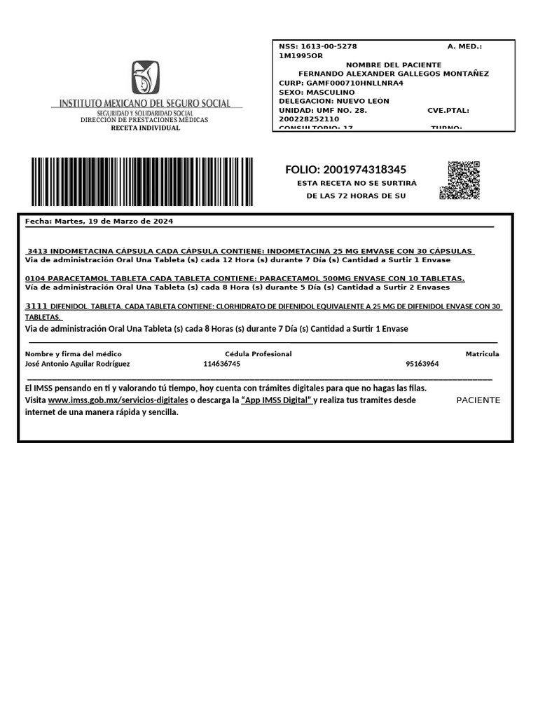 Receta Dex | PDF | Tratamientos médicos | Farmacología