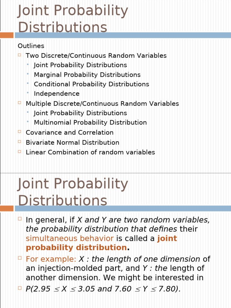 Joint Probability 4 Pdf Probability Distribution Probability Theory