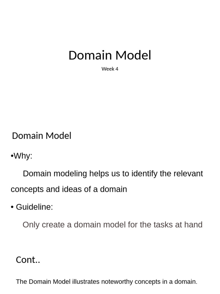 Understanding Domain Models in Software Design | PDF