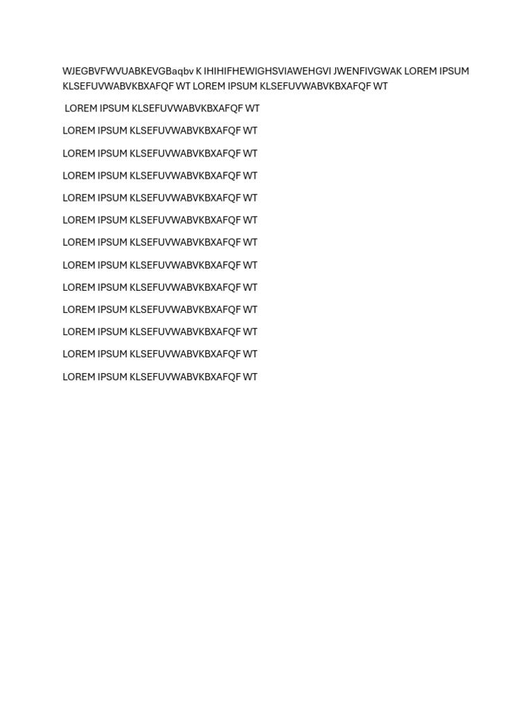 Lorem Ipsum Text Repetition Sample | PDF
