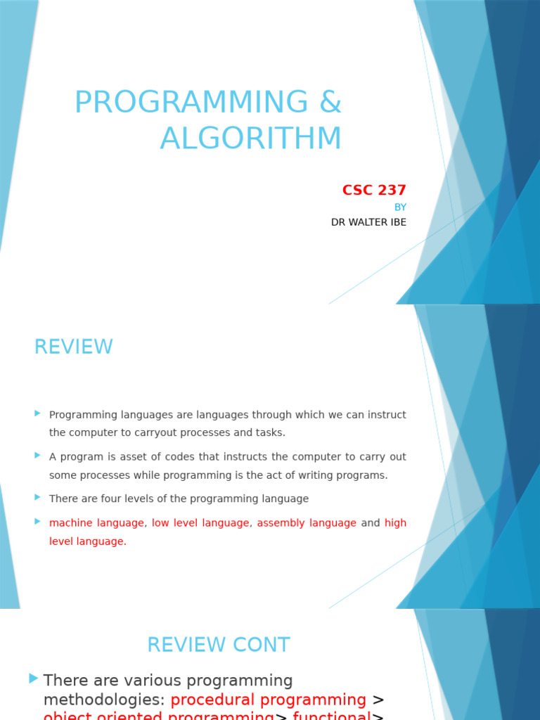 Programming Algorithm 2 | PDF | Computer Programming | Programming Paradigms