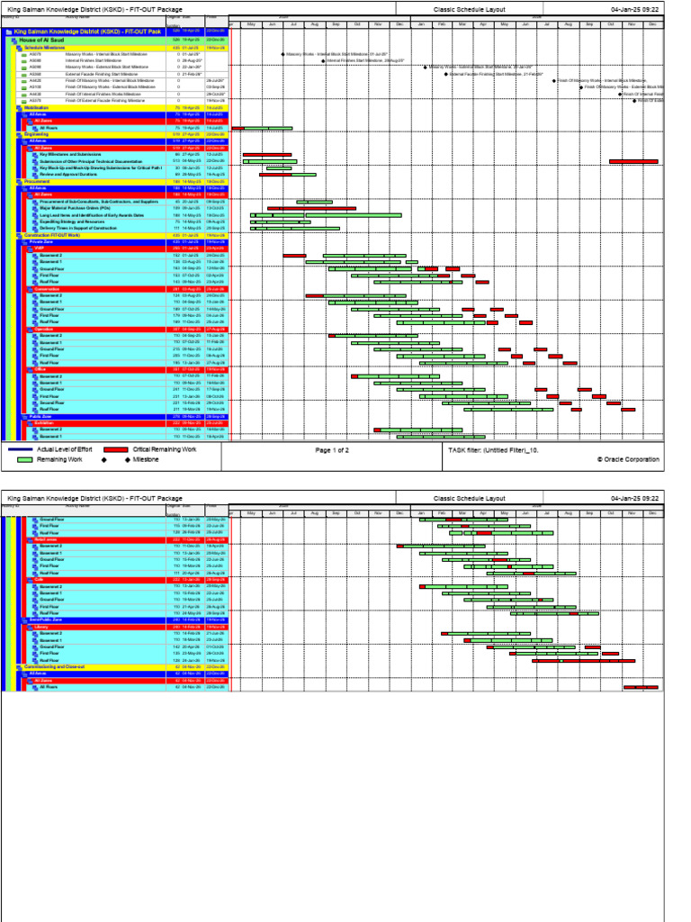 FIT-OUT-Bid Form T8 Program Management -HOS- SCHEDULE - Summery L02 V03 ...