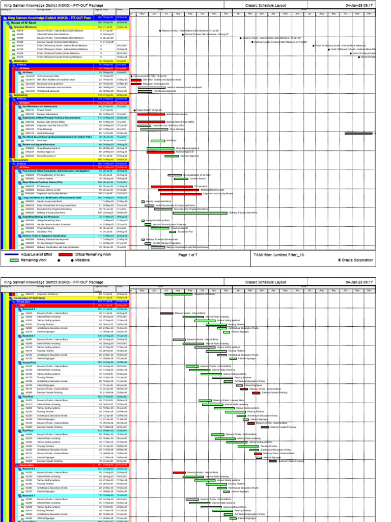 KSKD Fit-Out Package Schedule Overview | PDF | Masonry | Basement