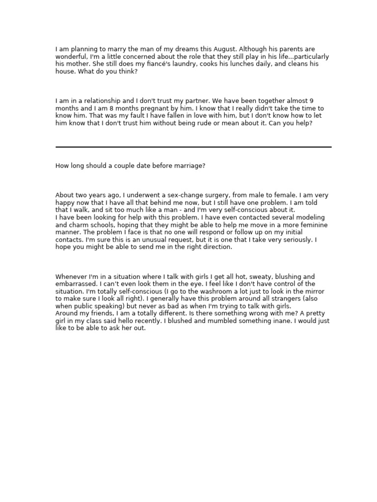Advice Column (SC) | PDF