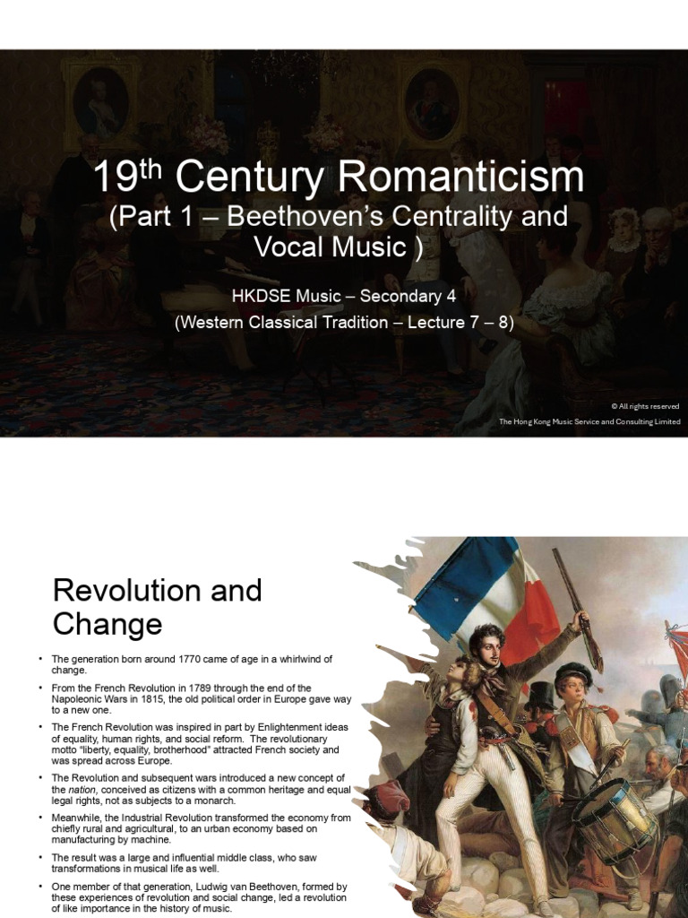 19th Century Romanticism | PDF | Ludwig Van Beethoven | Songs