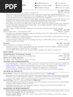 Harvard Resume Template I (With Bullet Points) | PDF