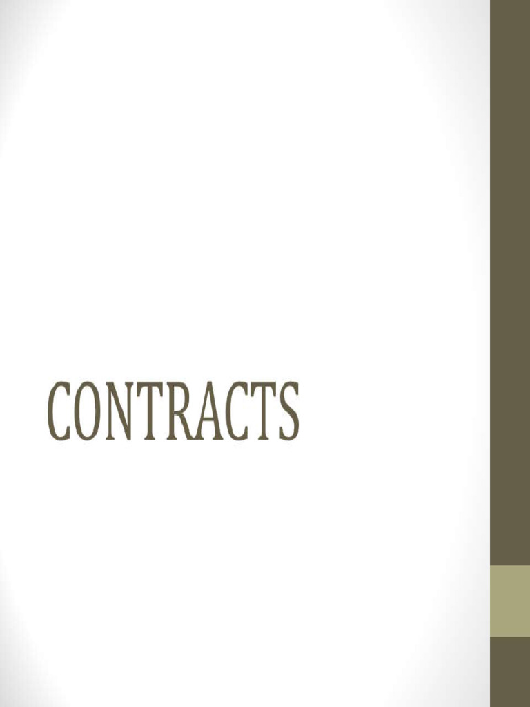 Part 2 Contracts | PDF