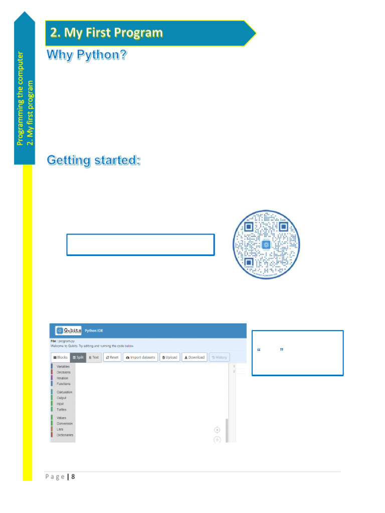 Grade 6 Programming the Computer (4.2 My First Program ) | PDF ... Grade 6 Programming the Computer (4.2 My First Program ) | PDF ...