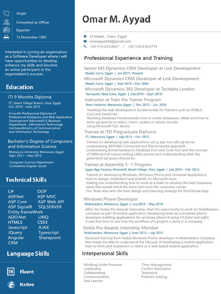 Omar_Mohamed_Ayyad_CV | PDF