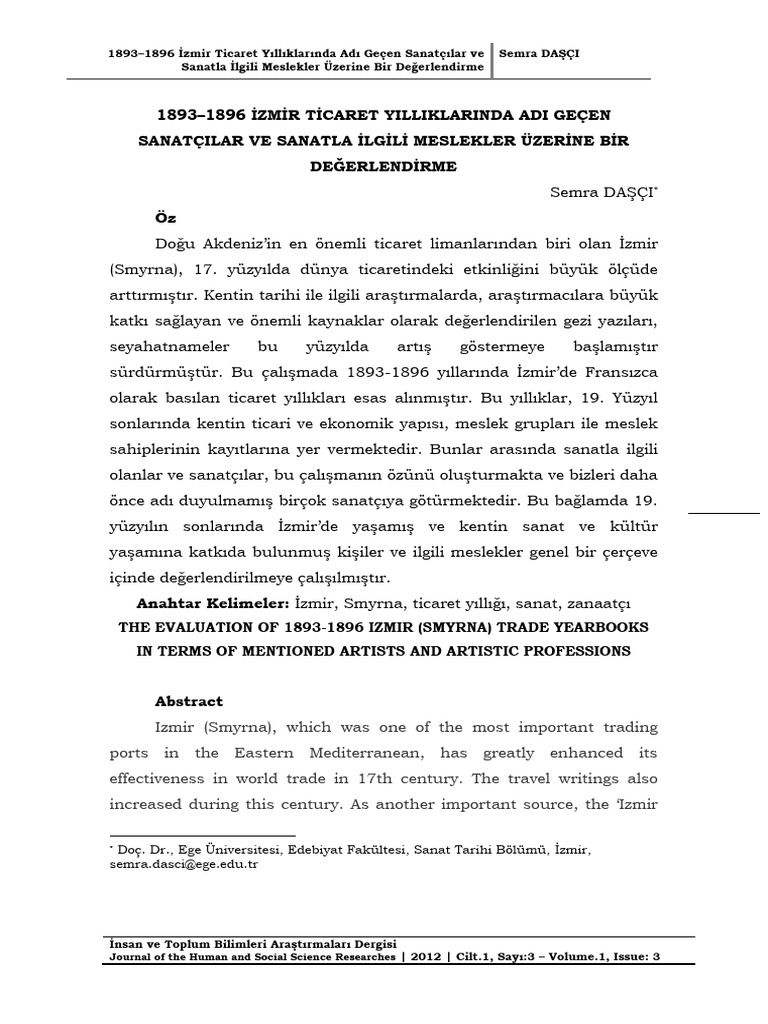 1893___1896 __zmir Ticaret Y__ll__klar__nda Ad__ Ge__en Sanat____lar ve Sanatla __lgili ...