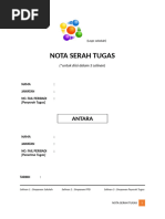 Format Nota Serah Tugas | PDF