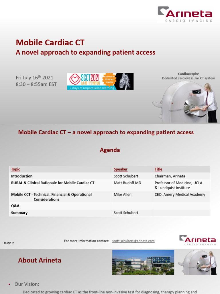 SCCT2021 Arineta Symposium Combined Vfinal | PDF | Infection | Ct Scan