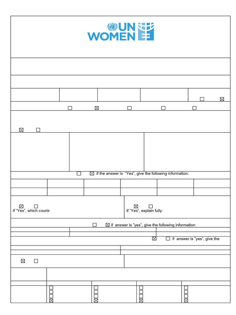 Personal History Form for UN Employment | PDF | Academic Degree | Diploma