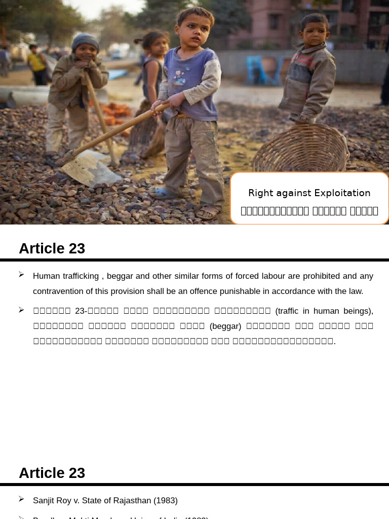 Article 23 To 30 | PDF