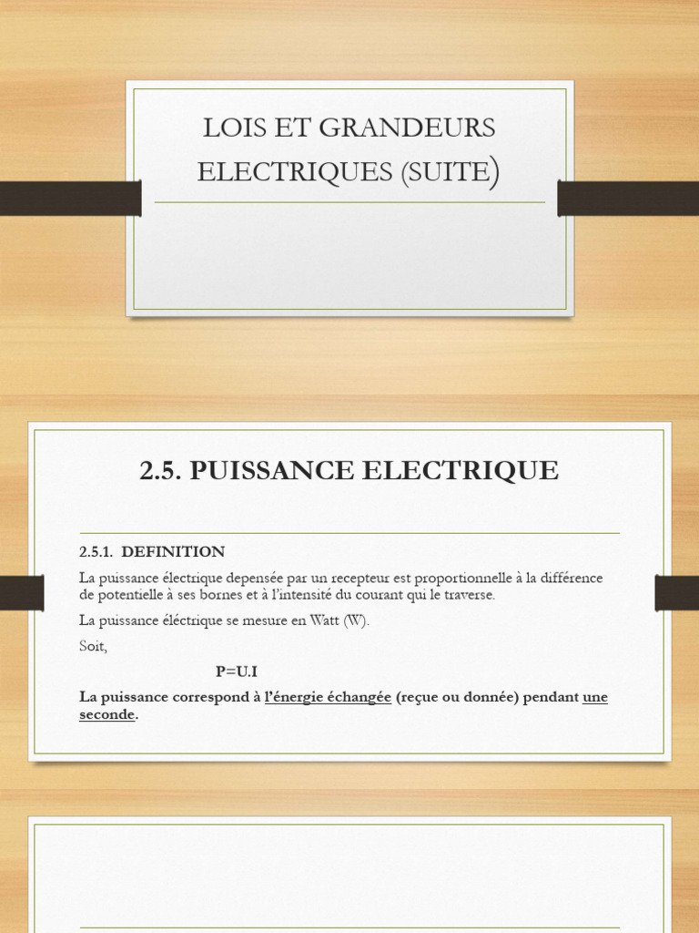 cours installations electriques 2 | PDF | Puissance (physique ...