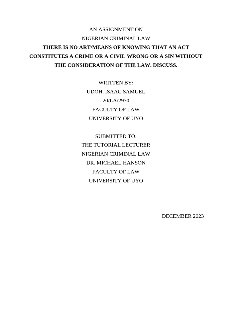 Motive & Intention in Criminal Law | PDF | Burden Of Proof (Law) | Tort