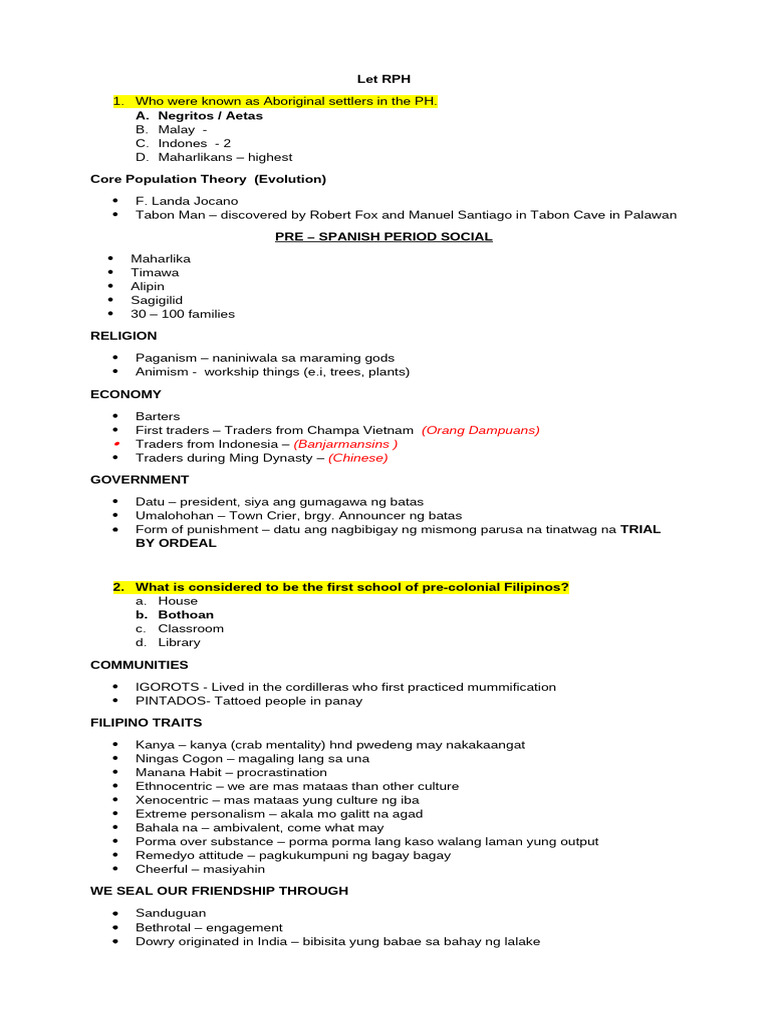 RPH AND RIZAL - BURACHO | PDF | Philippines