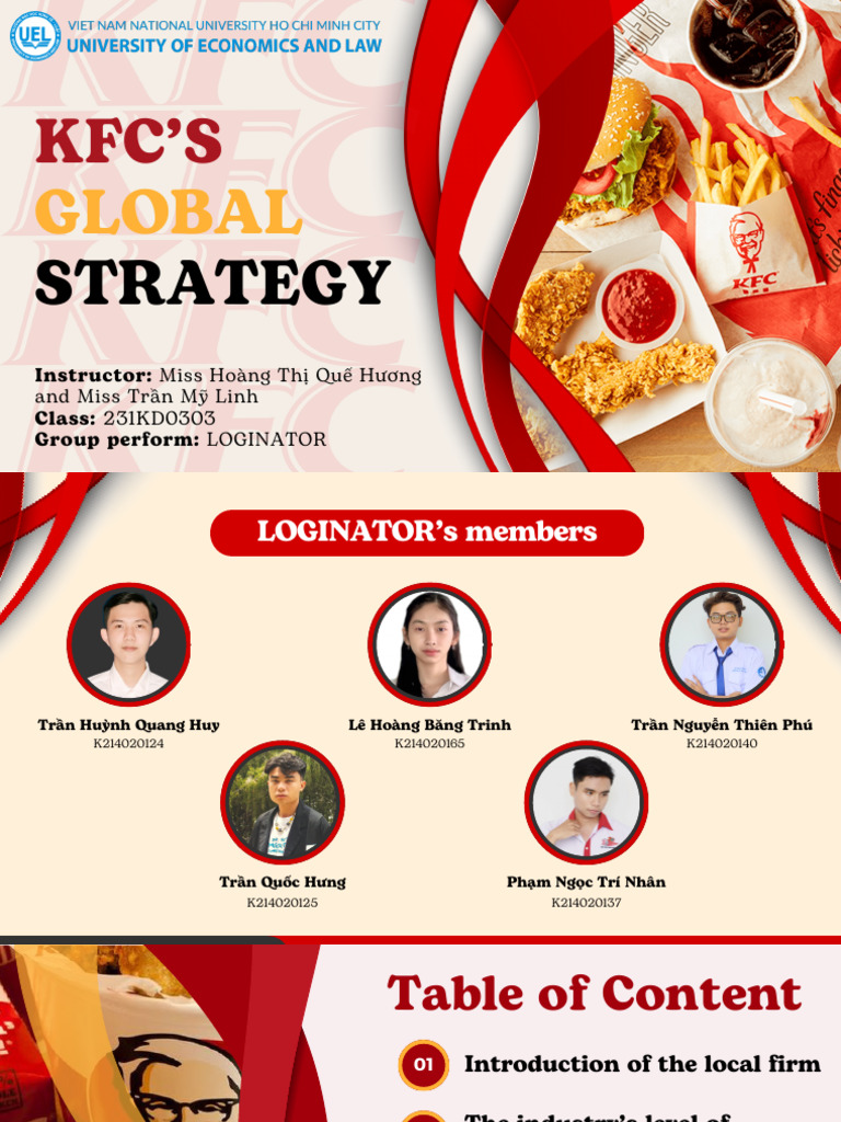 [KDQT] KFC' Global Strategy (1) | PDF | Supply Chain | Business