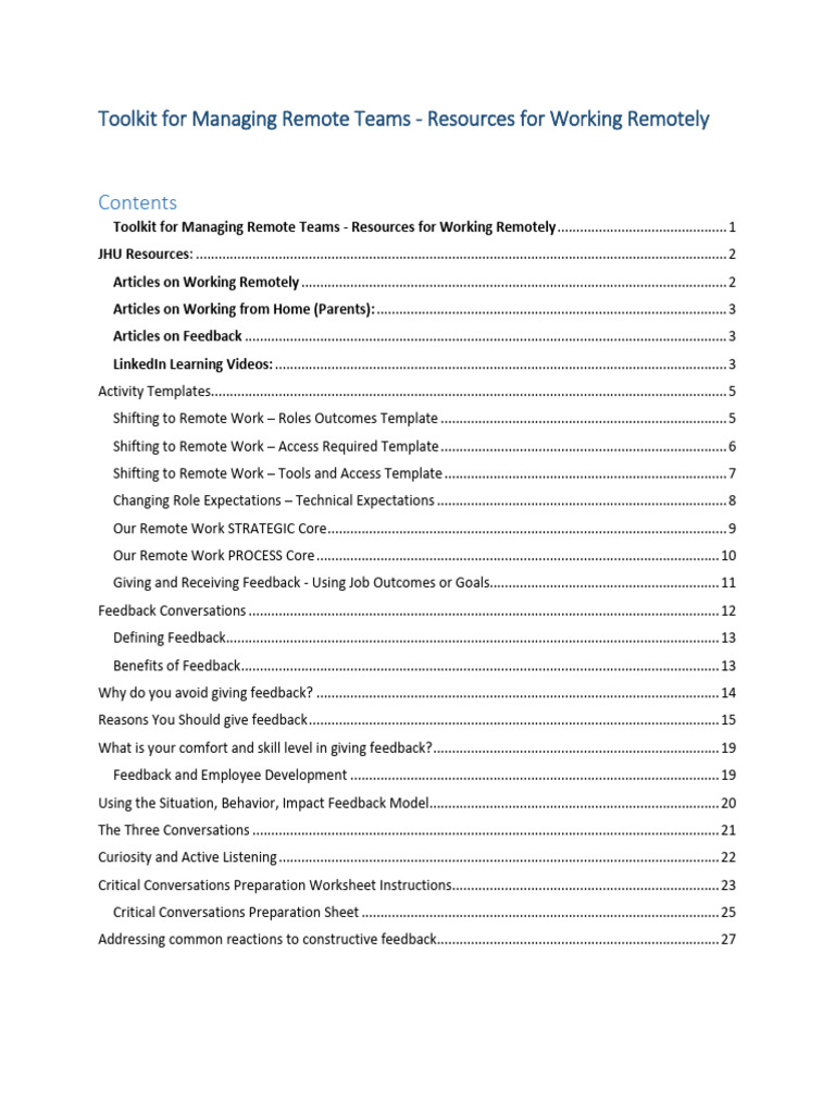 Manager Toolkit Resources | PDF | Feeling | Goal