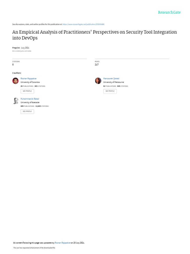 ResarchGate Camera-Ready | PDF | Data | Vulnerability (Computing)