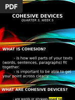 Examples of Cohesive Ties Explained | PDF | Word | Grammar