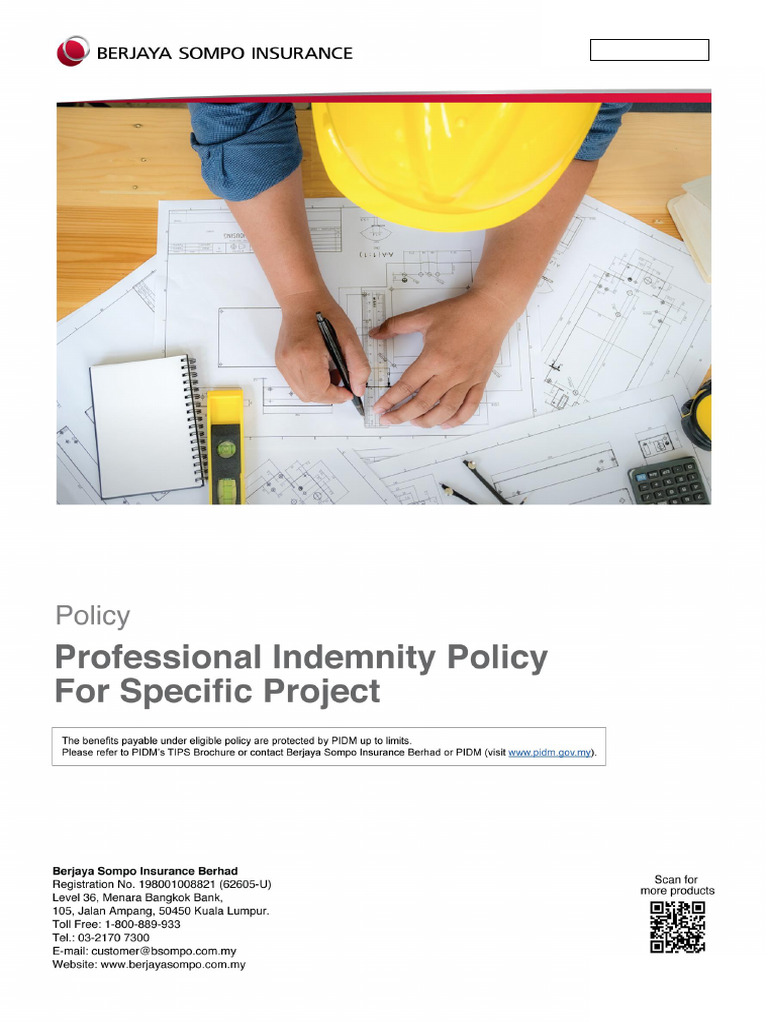 (Policy Wording) LNS - PW - SpecificProject-edited | PDF | Indemnity ...