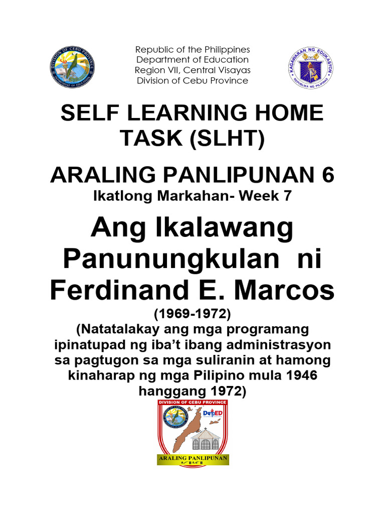 SLHT-AP6-Q3-WK7 | PDF