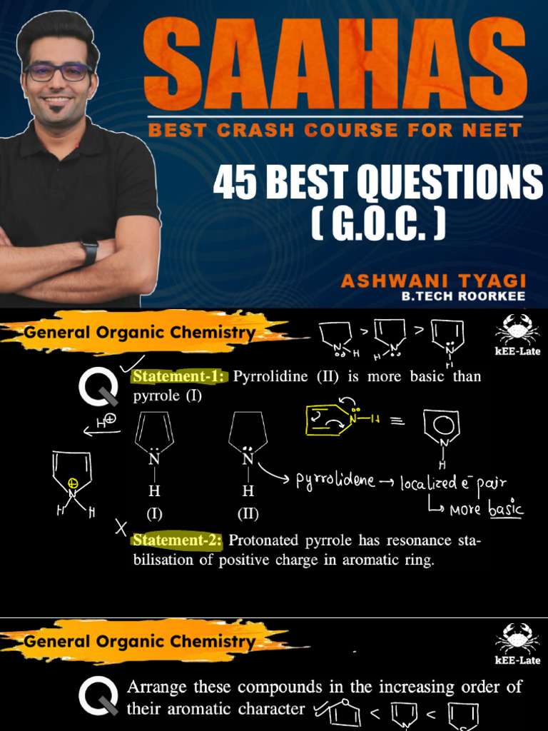 45 Best Questions On GOC-NEET 2025 | PDF