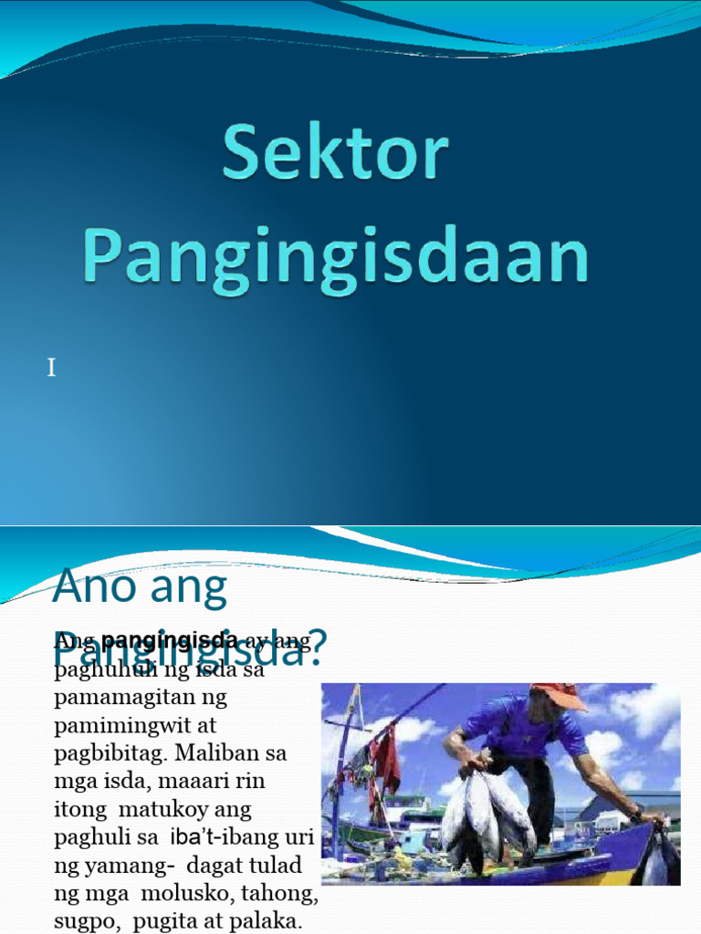 Sektor Pangingisdaan | PDF