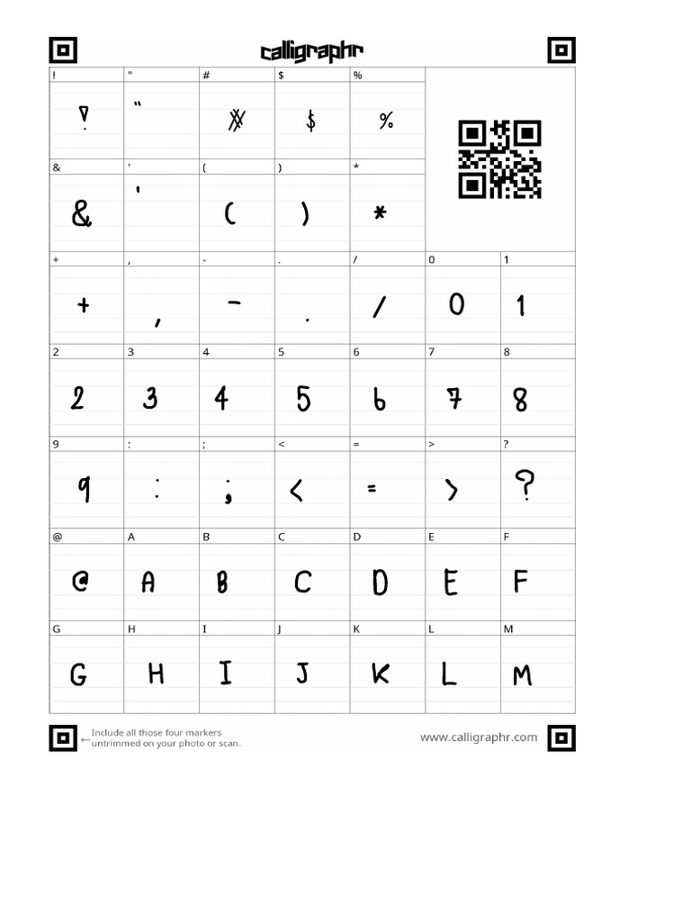 Calligraphr-Template 1 | PDF