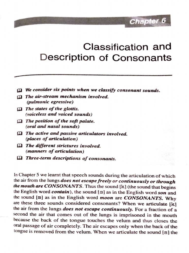 Segmental Features- Classification of Consonants | PDF | Phonetics ...